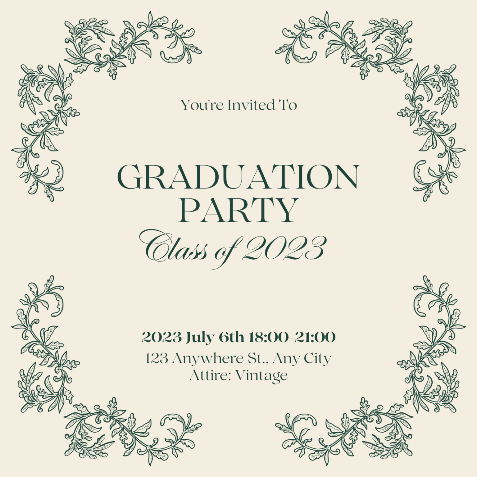 30 Contoh Undangan Wisuda Simple dan Modern - Pioneer Multiproduct