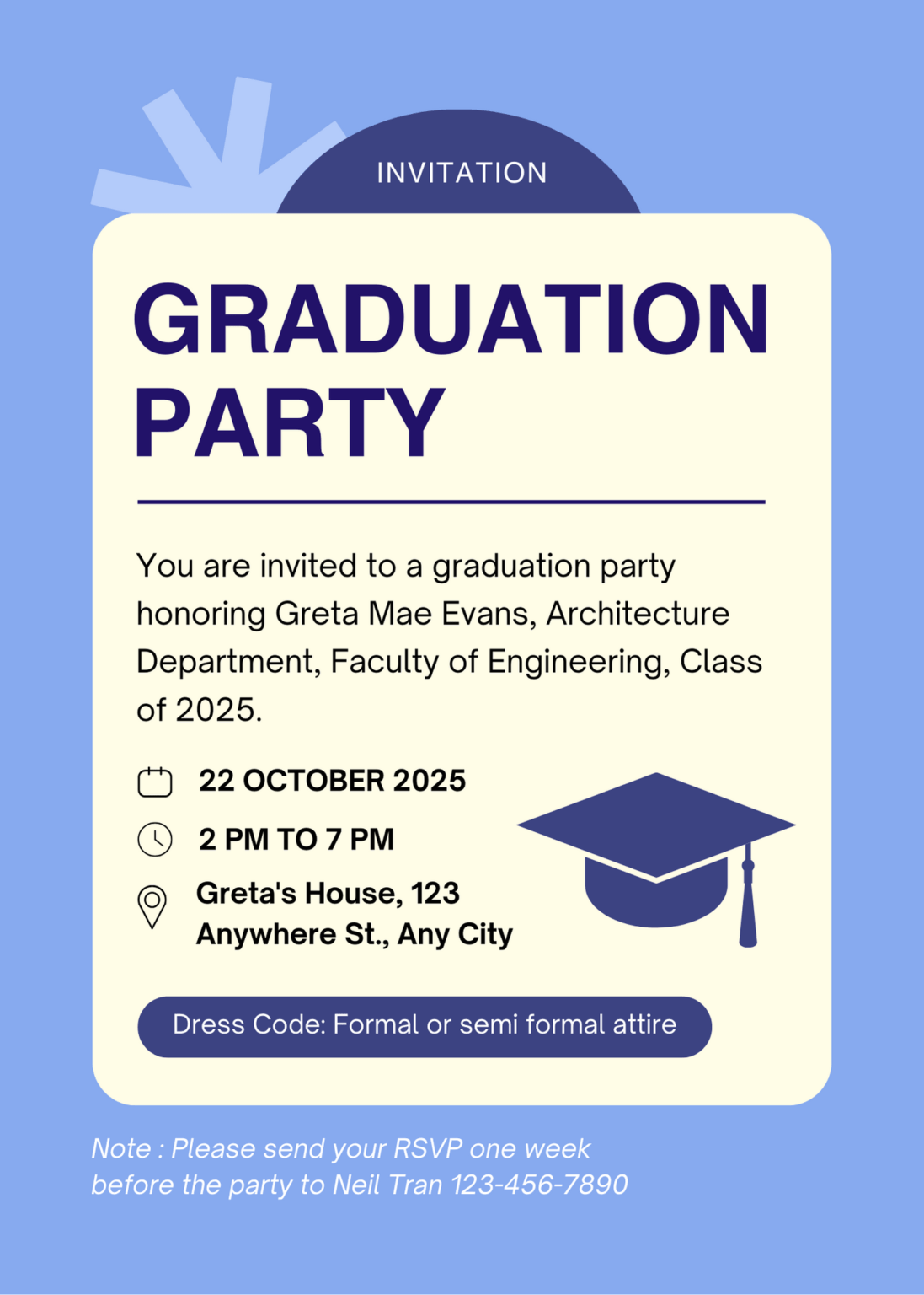 30 Contoh Undangan Wisuda Simple dan Modern - Pioneer Multiproduct