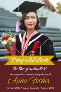 30 Contoh Undangan Wisuda Simple dan Modern - Pioneer Multiproduct