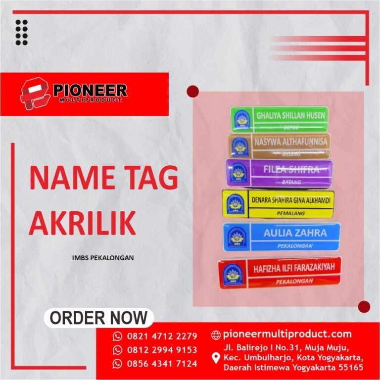 Ketahui Jenis dan Ukuran Name Tag Dada Sesuai Standarnya - Pioneer ...