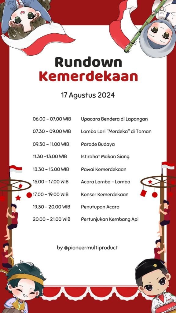 5+ Contoh Template Rundown Acara Yang Menarik & Benar - Pioneer ...